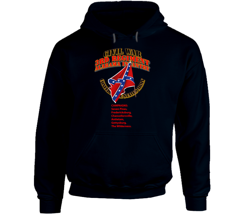 Civil War - 3rd Regiment Alabama Infantry - CSA Hoodie – MIP Brand Store
