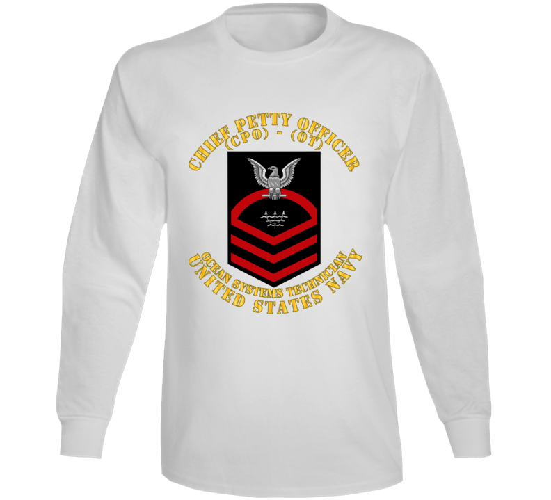 Navy - Rate - Ocean Systems Technician Cpo - Ot - Red - Usn Long Sleev ...