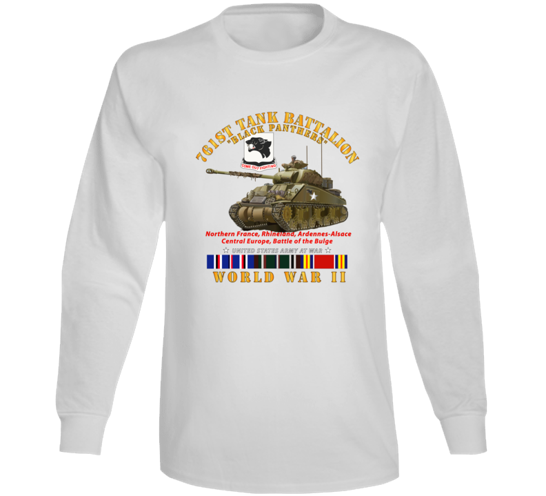 Army - 761st Tank Battalion - Black Panthers - w Tank WWII EU SVC V1 L ...