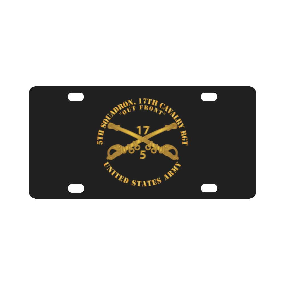 Army - 5th Sqn 17th Cavalry Regiment - US Army Classic License Plate ...