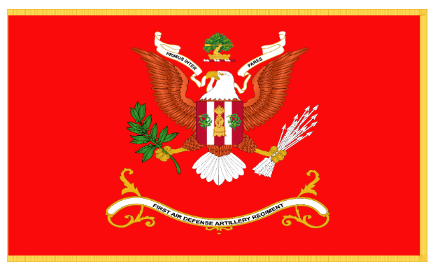 Rectangle Flags - Army - Regimental Colors - 1st Air Defense Artillery ...