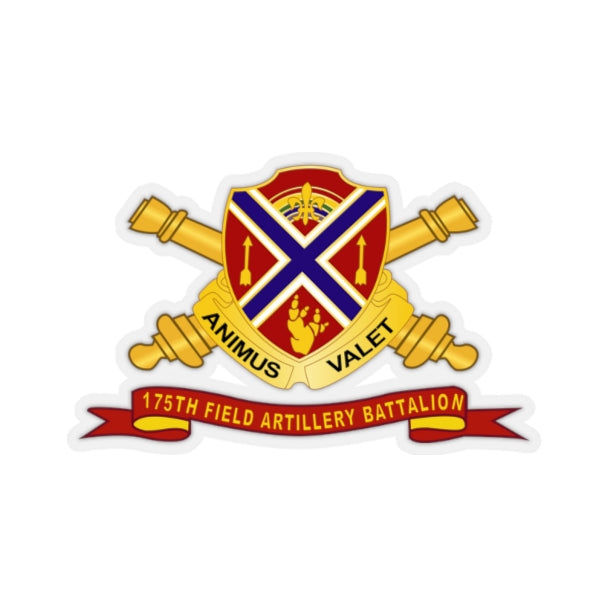 Kiss-Cut Stickers - Army - 175th Field Artillery Battalion - DUI w Br ...