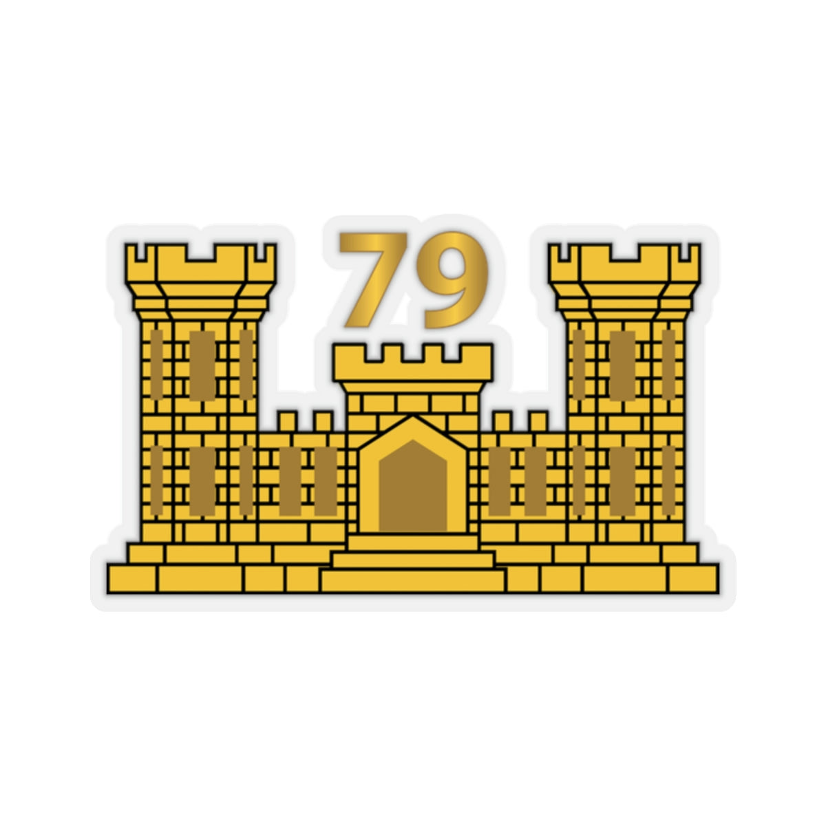 Kiss-Cut Stickers - Army - 79th Engineer Battalion - ENG Branch X 300 ...