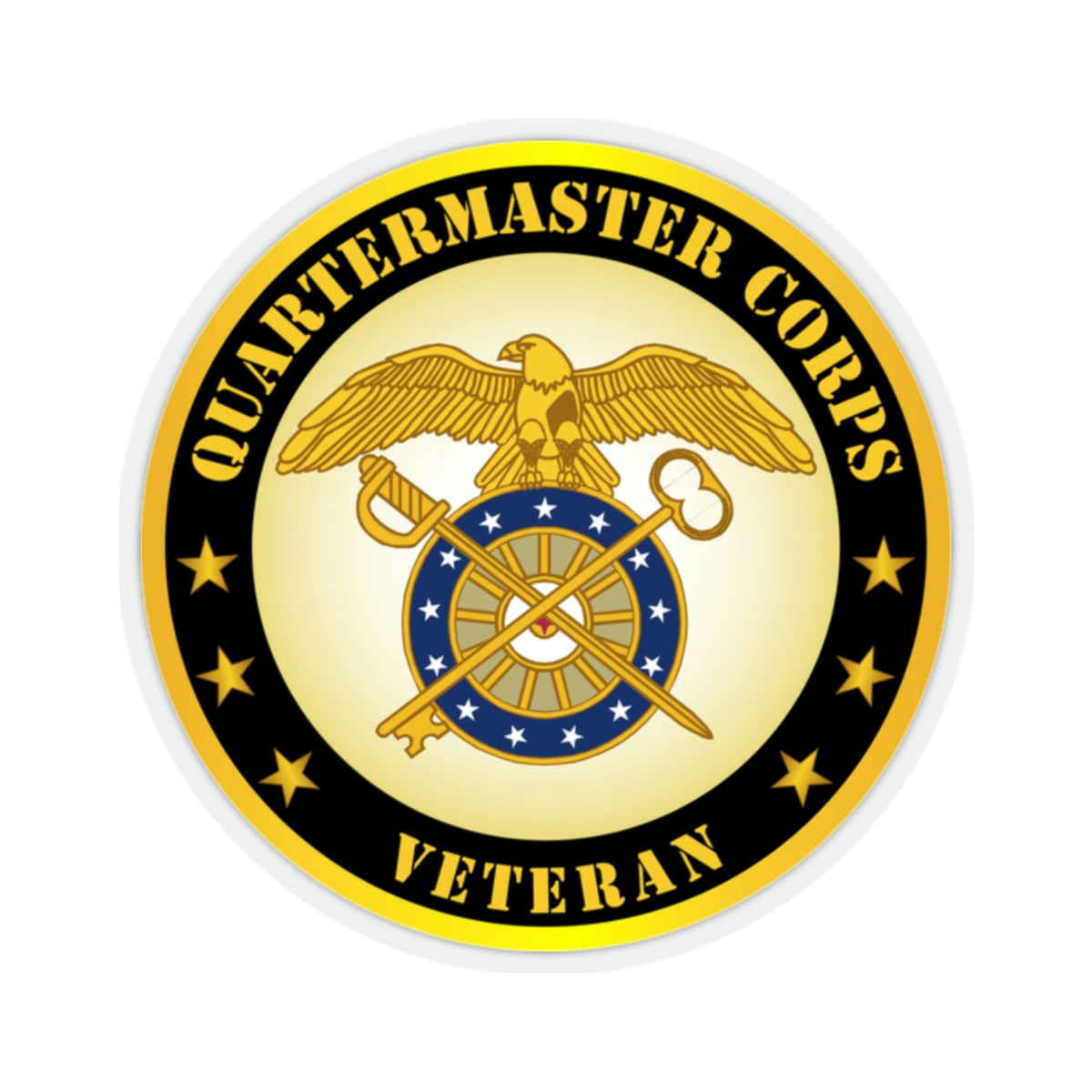 Kiss-Cut Stickers - Army - Quartermaster Corps Branch Veteran – MIP ...