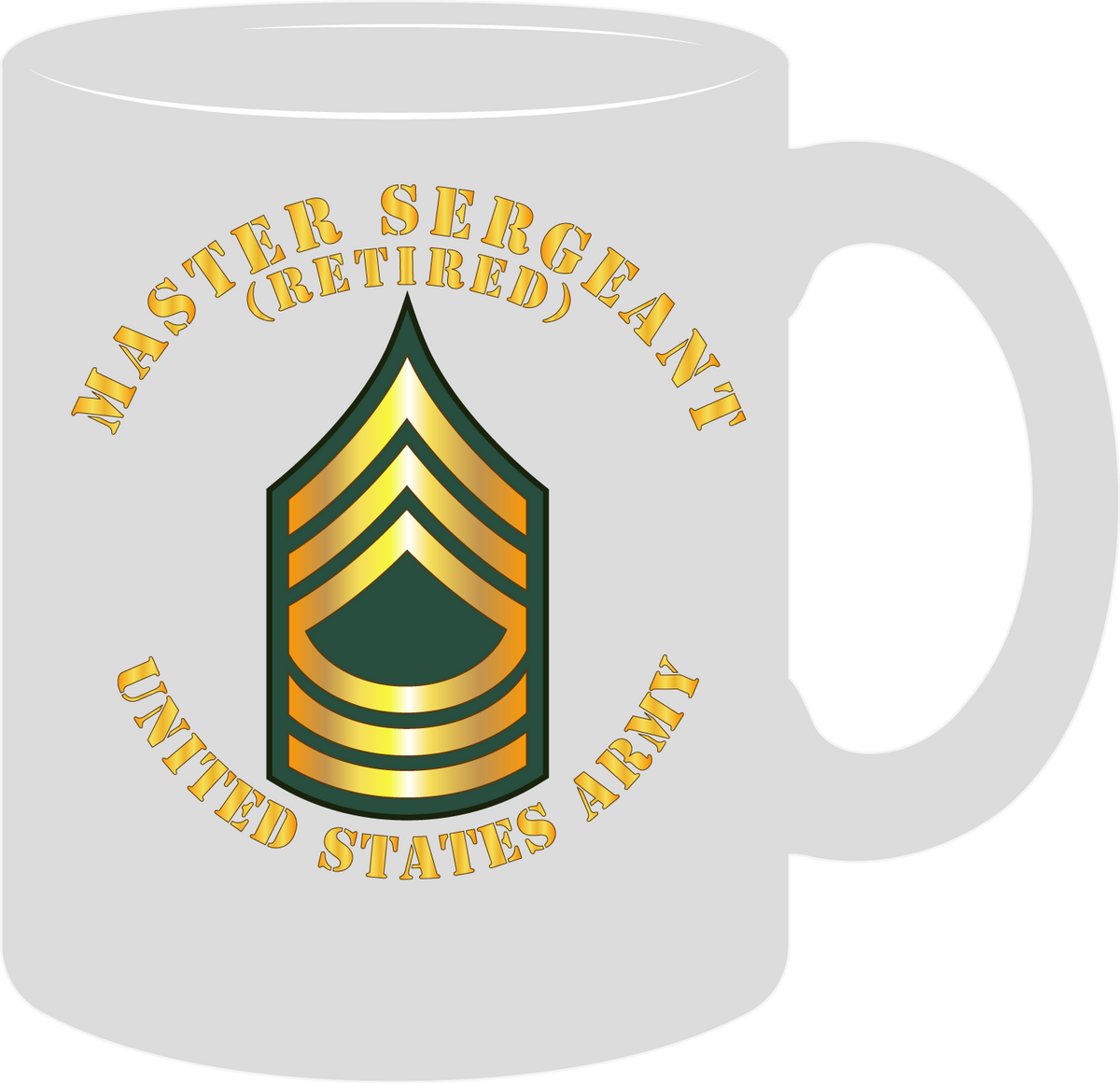 US Army - Master Sergeant (MSG) - Retired - Mug – MIP Brand Store