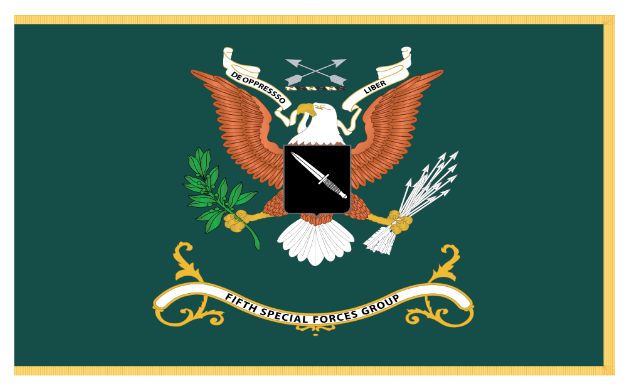 Rectangle Flags - Regimental Colors - 5th Special Forces Group – MIP ...