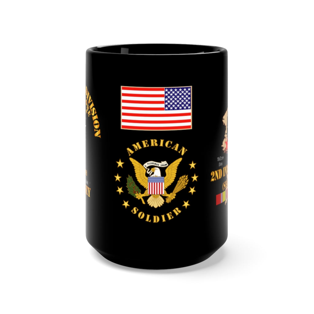 Black Mug 15oz - Army - 2nd Infantry Div - Camp Casey Korea - Tong Du ...