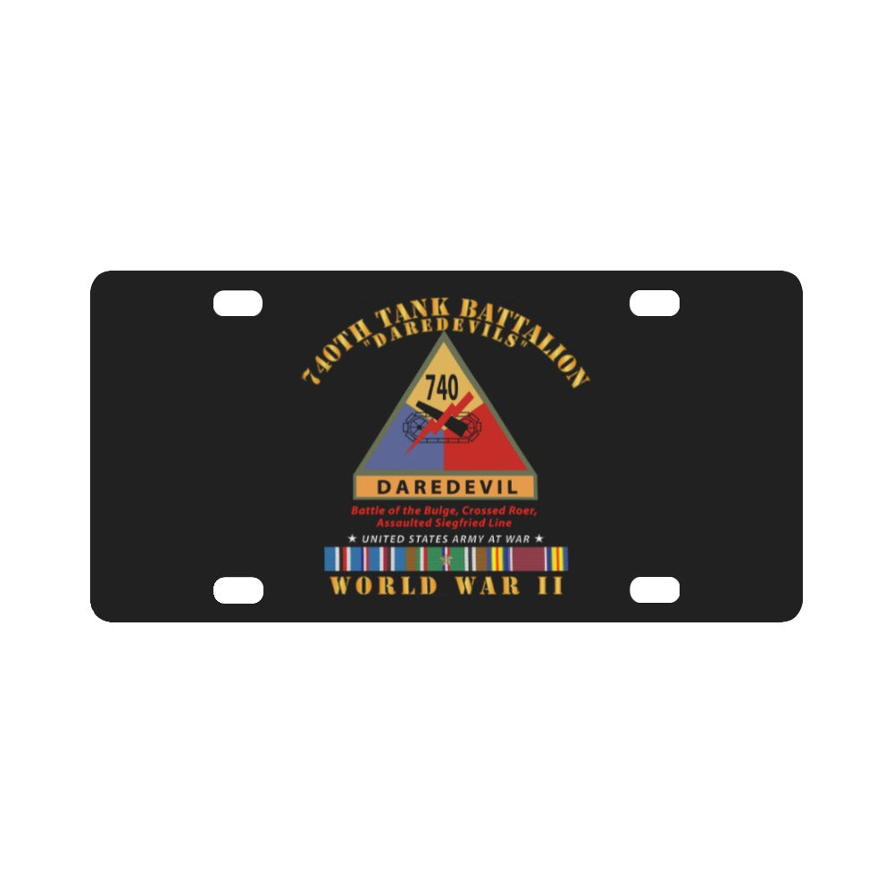 Army - 740th Tank Battalion - Daredevils w SSI Name Tape WWII EU SVC C ...