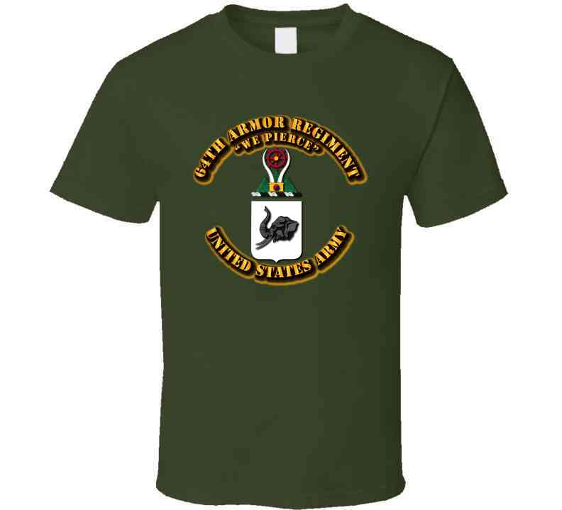 Coat of Arms - 64th Armor Regiment T Shirt, Premium and Hoodie – MIP ...