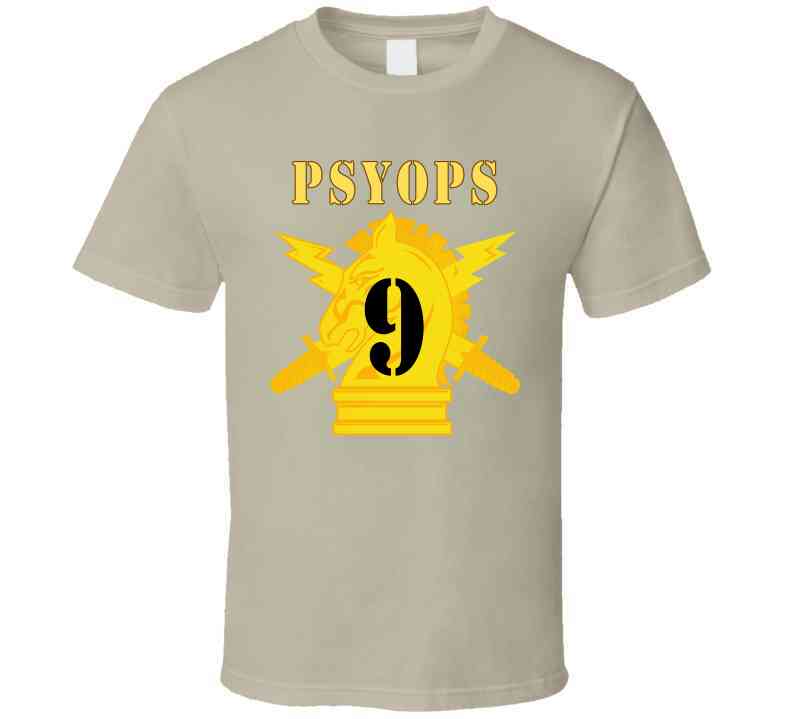 Army - Psyops W Branch Insignia - 9th Battalion Numeral - Line X 300 C ...