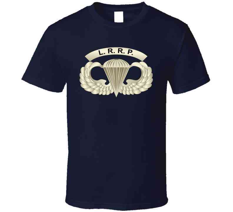 Army - Lrrp - Basic Airborne Badge W Lrrp Tab X 300 T Shirt – MIP Brand ...