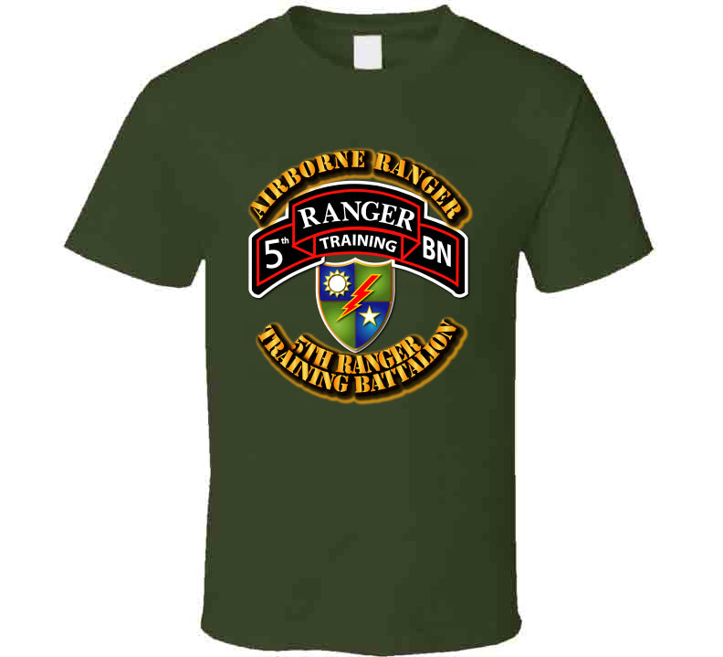 5th Ranger Training Battalion Airborne T-Shirt | RTB Mountain Phase ...